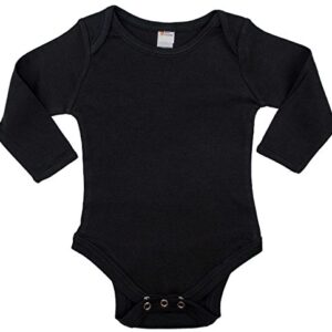 Earth Elements Baby Long Sleeve Bodysuit 6-12 Months Black