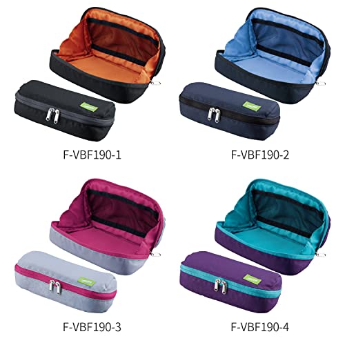 Kokuyo Pen Case, Shellbro, Purple x Emerald Green (F-VBF190-4)