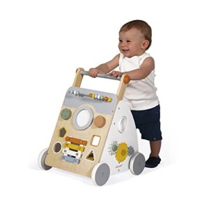 Janod Sweet Cocoon Wooden Multi-Activity Baby Walker - Ages 12 Months+ - J04410