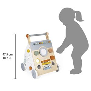 Janod Sweet Cocoon Wooden Multi-Activity Baby Walker - Ages 12 Months+ - J04410