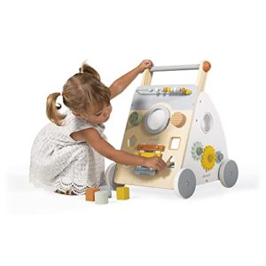 Janod Sweet Cocoon Wooden Multi-Activity Baby Walker - Ages 12 Months+ - J04410