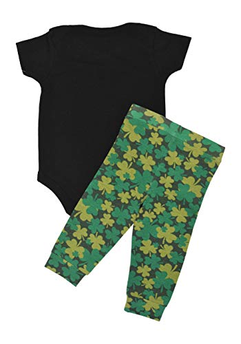 Unique Baby Unisex Who Needs Luck St Patrick's Day Romper Outfit (12m, Luck)