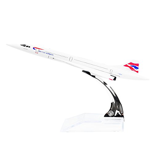 24-Hours British Airways G-BOAC Alloy Metal Souvenir Concorde Model Airplane