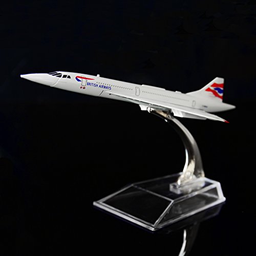 24-Hours British Airways G-BOAC Alloy Metal Souvenir Concorde Model Airplane