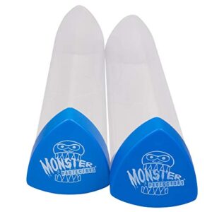 Monster Protectors Playmat Tube Prism-Shaped Play Mat Tube (Blue)- Won't Roll Off Surface and Easy in and Out Design (2 Pack)