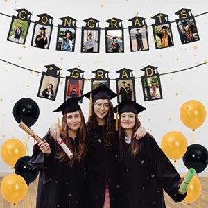 Styirl Graduation Banner Decorations 2022 - Congrats Grad Photo Banner As Graduation Party Supplies for College / Kindergarden Graduation, Congratulations Banner 2022 Personalized