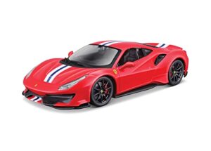 maisto 1:24 assembly line ferrari 488 pista – red