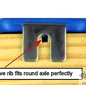 Pinewood Pro PRO Axle Inserter Guide from for Inserting axles in Pinewood Blocks