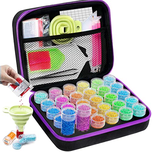 ARTDOT Diamond Painting Accessories for Diamond Art Kits, A4 Light Board and 30 Slots Diamond Painting Storage Containers