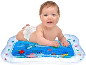 hoovy tummy time water mat baby water play mat, fill ‘n fun water play mat for children and infants, fun colorful, play mat baby