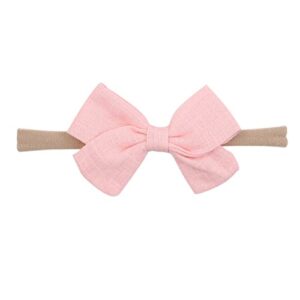 FGSS Headbands and Bows for Baby Girls Elastic Nylon Hairbands for Newborn Infant Toddler Hair Accessories Pack of 10