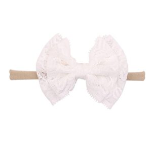 FGSS Headbands and Bows for Baby Girls Elastic Nylon Hairbands for Newborn Infant Toddler Hair Accessories Pack of 10