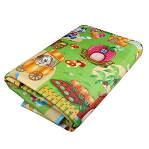 SimpVale Baby Crawling Mat Double-Sided Foam Waterproof Floor Mat Drawing Alphabet Figures Animals Pattern 71''X47''X0.2''