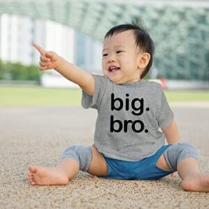 Big Brother Shirt, Big bro Shirt, Big Brother Announcement Shirt, Big Brother t Shirt Toddler (Light Gray, 18 Months)