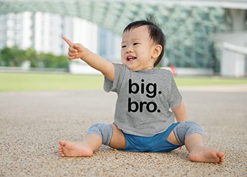 Big Brother Shirt, Big bro Shirt, Big Brother Announcement Shirt, Big Brother t Shirt Toddler (Light Gray, 18 Months)