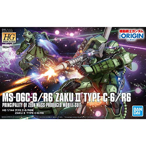 Gundam The Origin Zaku II Type C-6/R6, Bandai HG The Origin 1/144