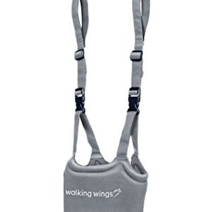 Upspring Baby Walking Wings Learn to Walk Assistant, Gray, Handheld Baby Walker Harness for Babies and Toddlers