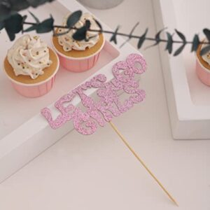 Let’s Go Girls Bachelorette Cake Toppers - Wedding Party Decorations, Bridal Shower Decoration, Bachelorette Party Scene Photo Props, Nashlorette Girls Theme Garland, Be Eengagement Shower Favor