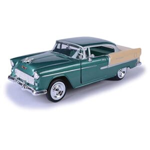 1955 chevy bel air, green – motormax 73229 – 1/24 scale diecast model toy car