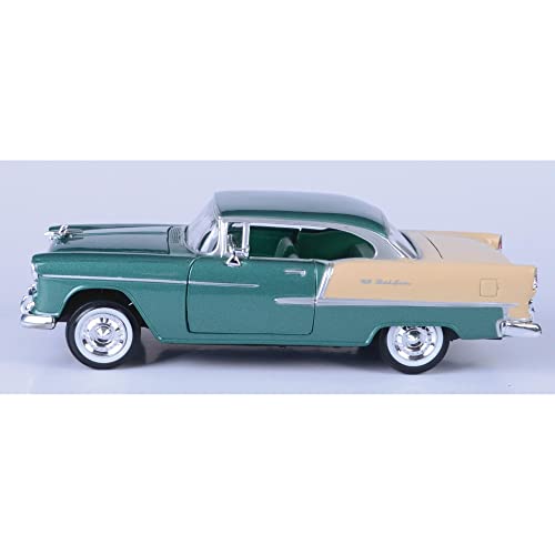 1955 Chevy Bel Air, Green - Motormax 73229 - 1/24 scale Diecast Model Toy Car