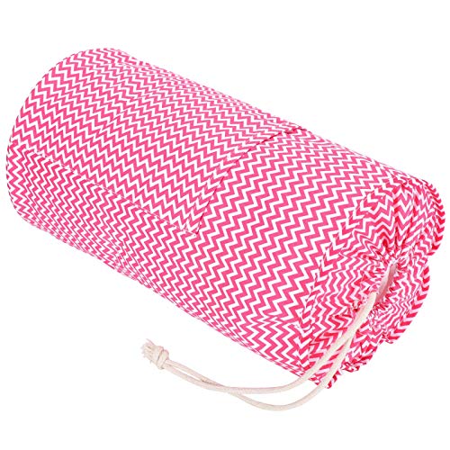 Yarn Storage Bag 36x20cm Cylinder Yarn Organizer Tote Bag for Knitting Needles Crochet Hooks (L)