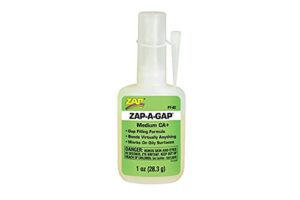 pacer technology (zap) zap-a-gap adhesives, 1 oz, white (pt-02)