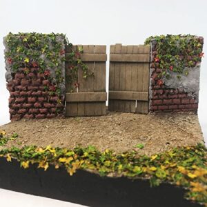 Realistic Miniature Leaves Simulation Leaves for DIY Mini Model Railway Fairy Garden Architecture Diorama Scenery Landscape Layout, Pack of 4