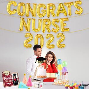 Congrats Nurse Balloons 2022 - Nurse Graduation Decorations | Congrats Nurse Party Decorations | Nurse Graduation Balloons for Nurse Graduation Party Decorations 2022 | Nurse Decorations for Party