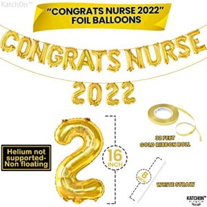 Congrats Nurse Balloons 2022 - Nurse Graduation Decorations | Congrats Nurse Party Decorations | Nurse Graduation Balloons for Nurse Graduation Party Decorations 2022 | Nurse Decorations for Party