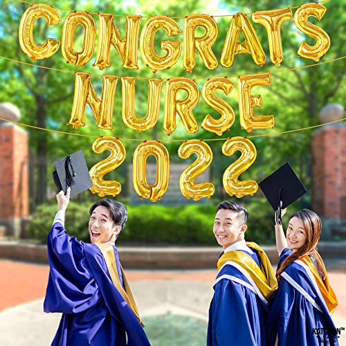 Congrats Nurse Balloons 2022 - Nurse Graduation Decorations | Congrats Nurse Party Decorations | Nurse Graduation Balloons for Nurse Graduation Party Decorations 2022 | Nurse Decorations for Party