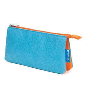 profolio by itoya, midtown pouch – 5 x 9 inches, ocean / orange