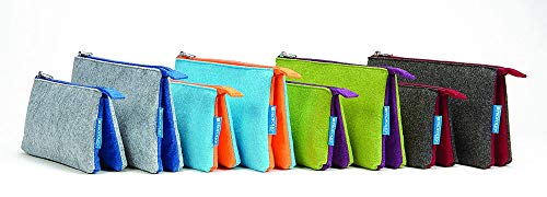 ProFolio by Itoya, Midtown Pouch - 5 x 9 Inches, Ocean / Orange