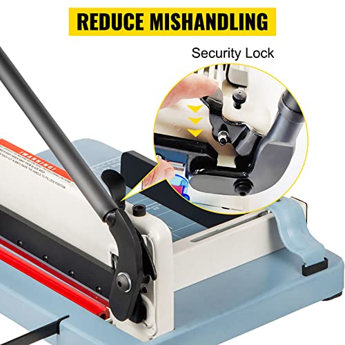 VEVOR Industrial Paper Cutter A4 Heavy Duty Paper Cutter 12 Inch Paper Cutter Heavy Duty 400 Sheets Paper Guillotine with Clear Cutting Guide Grids for Offices, Schools, Businesses and Printing Shops