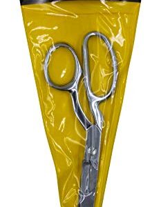 Ultima 8 Inch Dress Maker Scissors – Drop Forged Carbon Steel Dressmaker’s Sheers, Chrome Plated with Bent Handles, Made in Italy