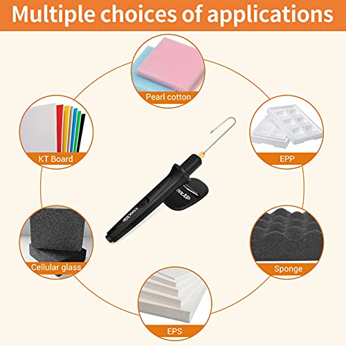 Cooltop Hot Wire Foam Cutter kit,18W Styrofoam Knife Cutter Electric Hot Wire Foam Cutting Tool, Heated Foam Carving Knife Kit with Cleaning Pen