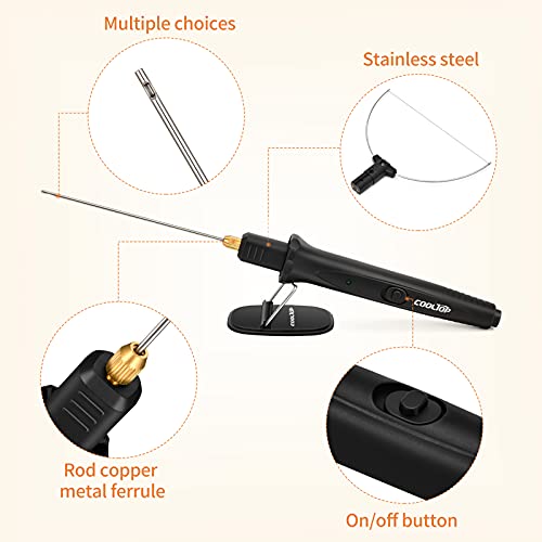 Cooltop Hot Wire Foam Cutter kit,18W Styrofoam Knife Cutter Electric Hot Wire Foam Cutting Tool, Heated Foam Carving Knife Kit with Cleaning Pen