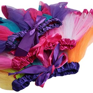 kilofly 3 Girls Ballet Dance Rainbow Tutu Princess Tulle Skirts