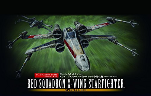 Bandai Hobby Star Wars 1/72 X-Wing Red Squadron (Special Set), Multicolor