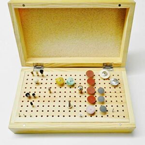 200 Hole Bur Organizer Box Deluxe Holds Jewelry Rotary Burs 1/8" & 3/32" Shanks