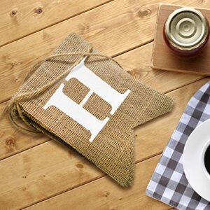 LINGTEER Happy Retirement Burlap Bunting Banner Perfect for Retirement Office Farewell Party Gift Decorations.