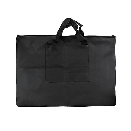 1 Pcs Waterproof Canvas Art Portfolio Bag ,Artist Drawing Tote Bag ,for Putting Student Art Work and Artist Work ,Black, 680mmx530mm