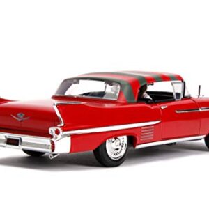 Jada Toys 1:24 Nightmare - '57 Cadillac W/Figure, Red, Standard, 26066