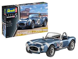 revell rv07669 ’62 shelby cobra 289 model kit, unpainted