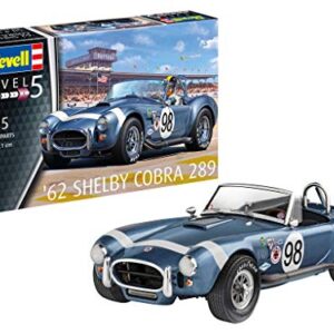 Revell RV07669 '62 Shelby Cobra 289 Model Kit, Unpainted