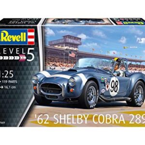 Revell RV07669 '62 Shelby Cobra 289 Model Kit, Unpainted