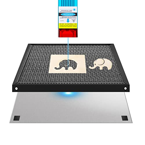 Comgrow Honeycomb Laser Bed 400mm x 400mm with Aluminum Plate for CO2 Diode Laser Engraver Cutting Machine,Laser Engraving Cutter Iron Honeycomb Working Panel