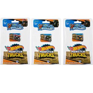 world’s smallest hot wheels monster trucks series 2 bundle set of 3 – tigershark – 5alarm – v8 bomber