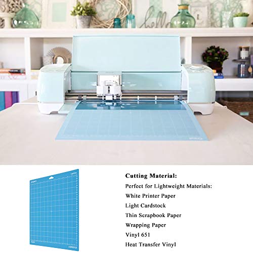 EVISWIY Variety Mats for Cricut Explore Air 2/Air/One/Maker StandardGrip/LightGrip/StrongGrip/FrabricGrip Multiple Adhesive Sticky Green Blue Purple Pink Cricket 12x12 Cutting Mats for Cricut 5 Pack