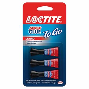 loctite super glue liquid tube, 0.03 oz, 3 pack, tube