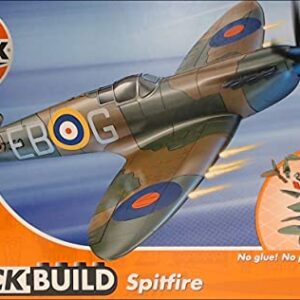 Airfix Quickbuild Supermarine Spitfire Airplane Brick Building Plastic Model Kit J6000 Brown